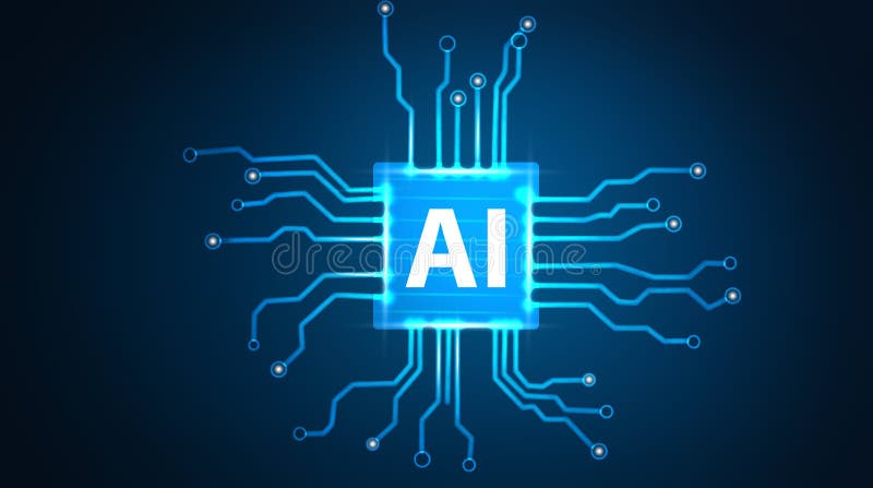 Big Data and Artificial Intelligence Concept Stock Illustration ...