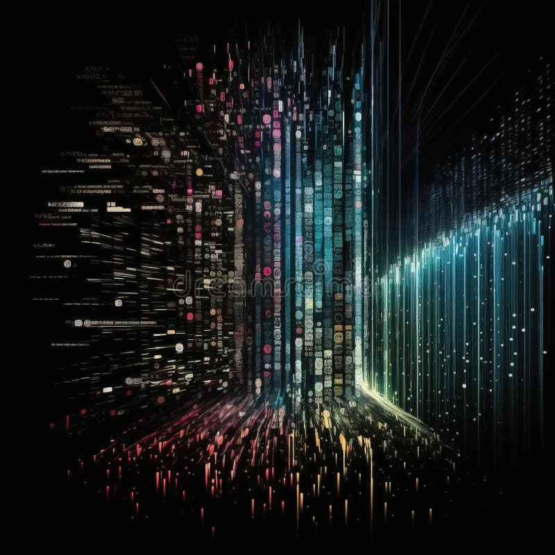 Big Data, Artificial Intelligence and Quantum Computing Concept Stock Illustration ...