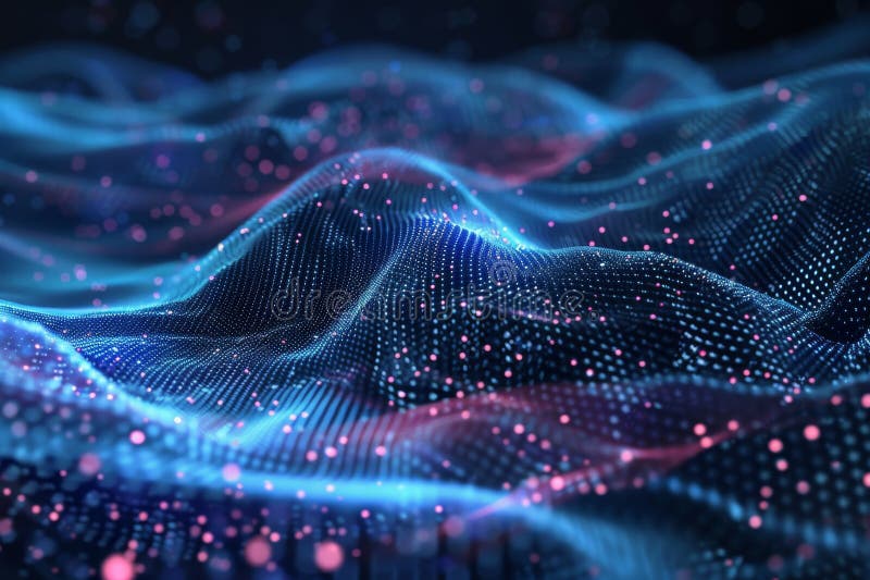 Big Data Background, Abstract Digital Technology Flow Pattern, Big Data ...