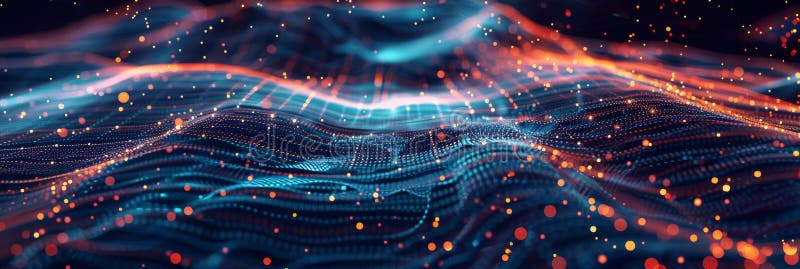 Big Data Background, Abstract Digital Technology Flow Pattern, Big Data ...