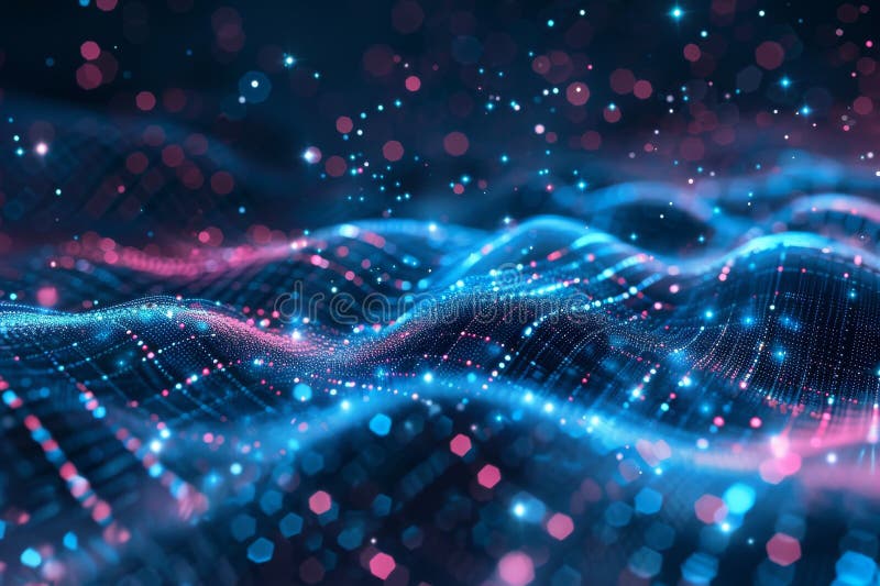 Big Data Background, Abstract Digital Technology Flow Pattern, Big Data ...