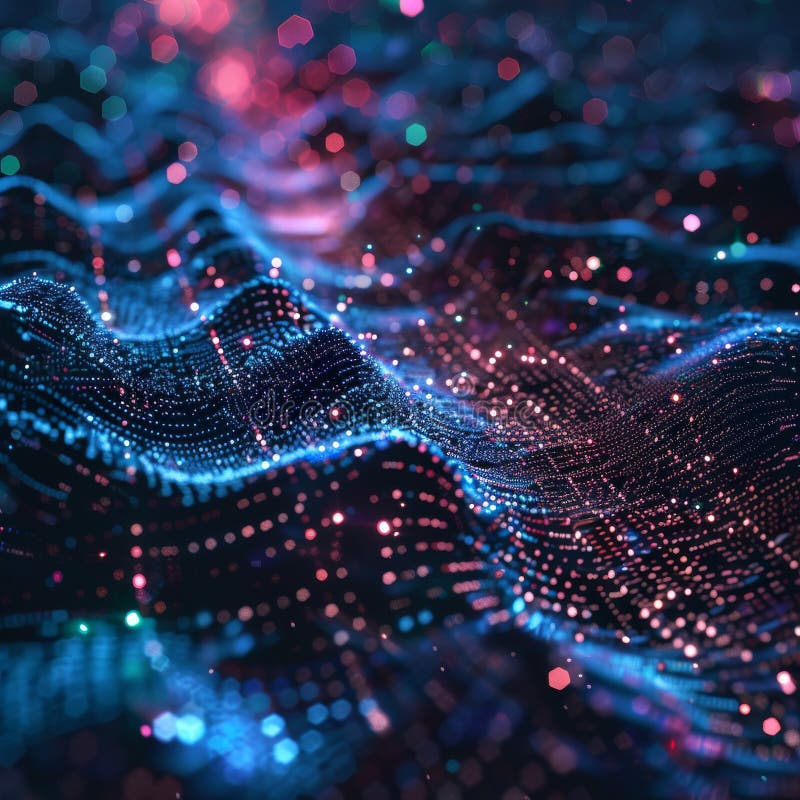 Big Data Background, Abstract Digital Technology Flow Pattern, Big Data ...