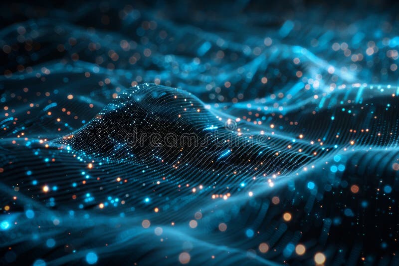 Big Data Background, Abstract Digital Technology Flow Pattern, Big Data ...