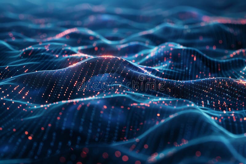 Big Data Background, Abstract Digital Technology Flow Pattern, Big Data ...