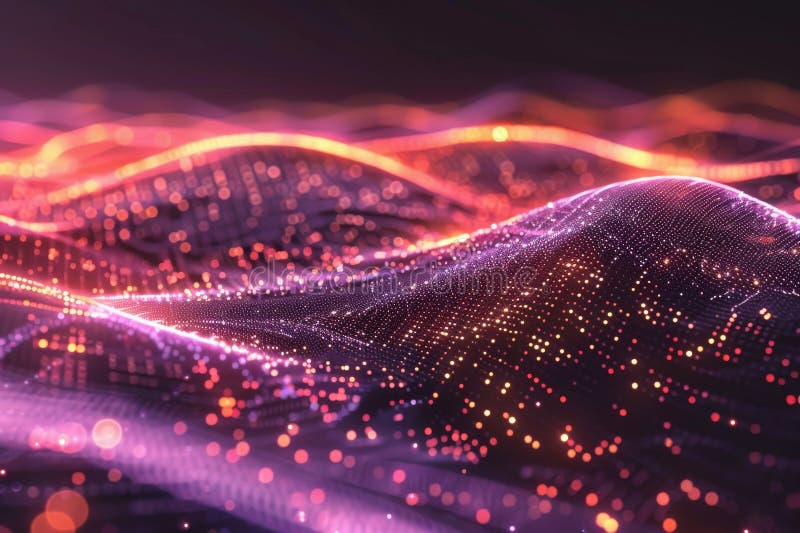 Big Data Background, Abstract Digital Technology Flow Pattern, Big Data ...