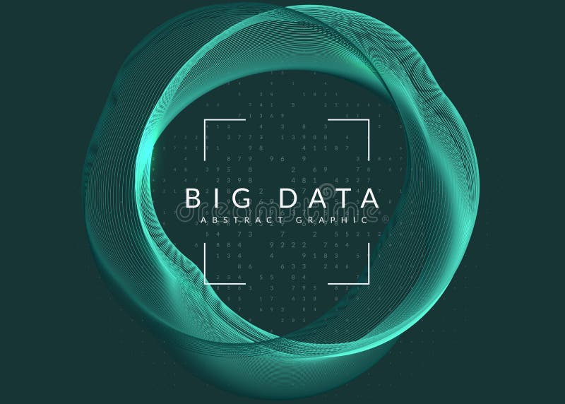 Big Data Background. Technology for Visualization, Artificial in Stock Vector - Illustration of ...