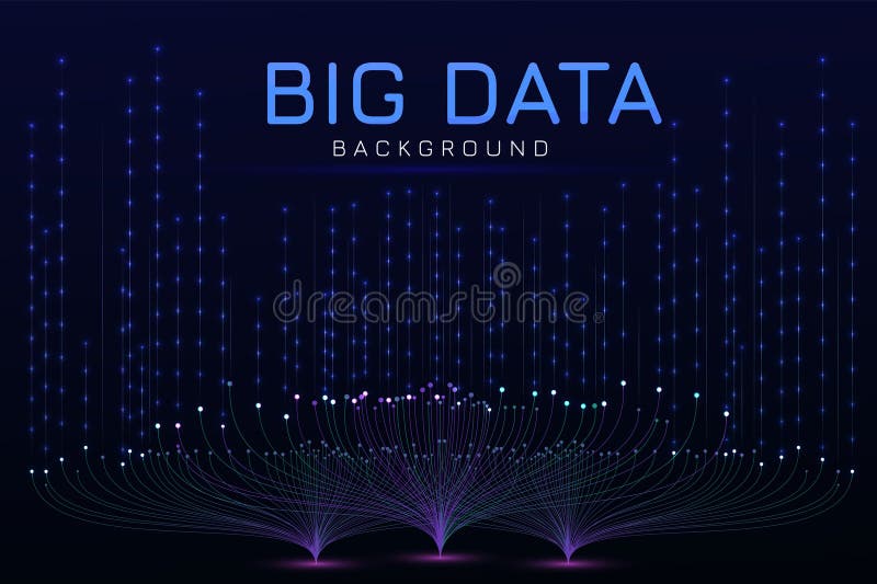 Big data background stock vector. Illustration of stream - 276885127