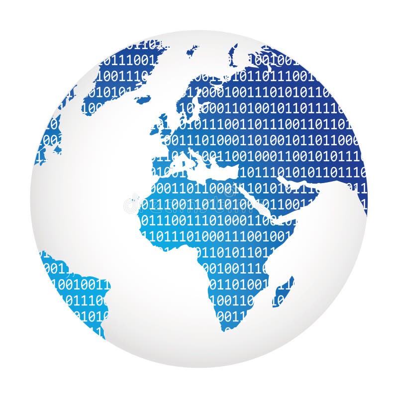 Binary map stock illustration. Illustration of education - 14777800