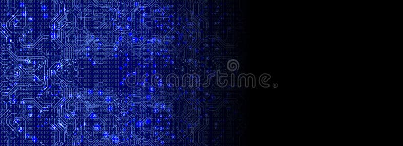 Big Data Binary Code Circuit Background Flowing Number One And Zero Text In Binary Code Format