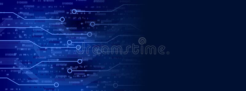 Big Data Binary Code Circuit Background Flowing Number One And Zero Text In Binary Code Format