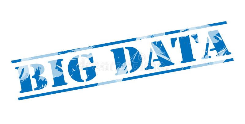 Big data blue stamp stock illustration. Illustration of label - 97560731
