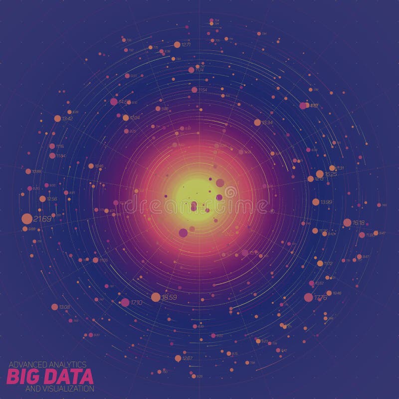 Big Data Blue Visualization. Futuristic Infographic. Information ...