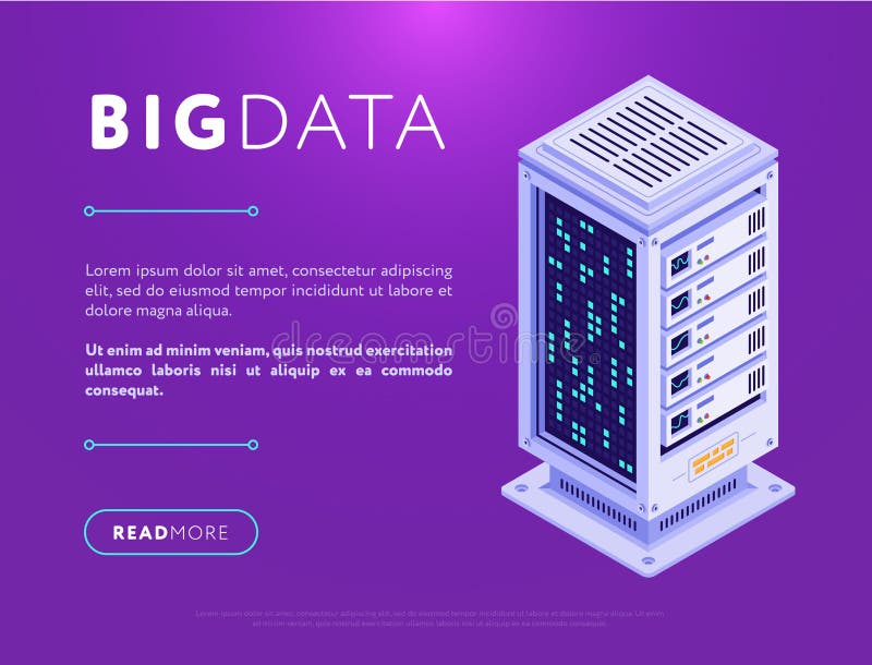 Big Data Center Base Illustration Stock Vector - Illustration of modern ...