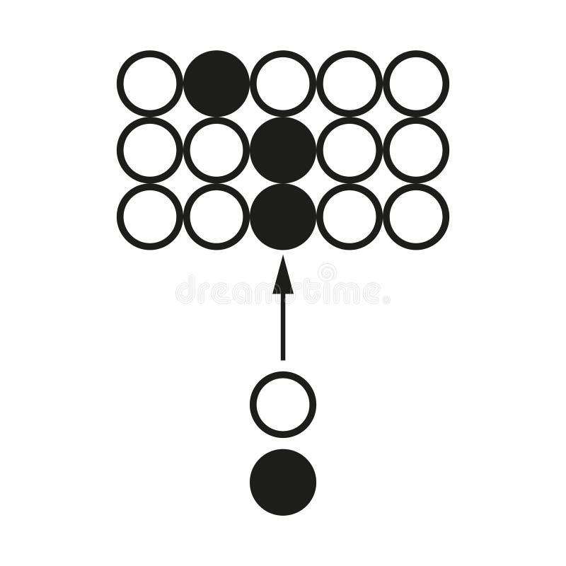 Big Data Chain Reaction Circuit Vector Black Icon on White Background ...