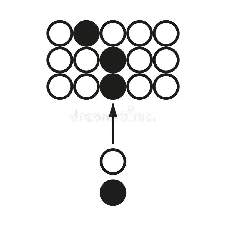 Big Data Chain Reaction Circuit Vector Black Icon on White Background ...