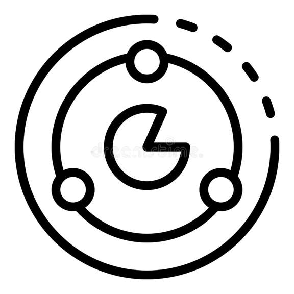 Big Data Circle Icon, Outline Style Stock Vector - Illustration of icon ...