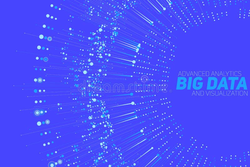Big Data Circular Blue Visualization. Futuristic Infographic ...