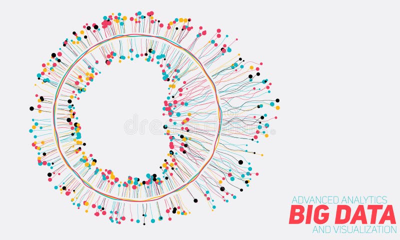 Big Data Circular Visualization. Futuristic Infographic. Information Aesthetic Design. Visual ...