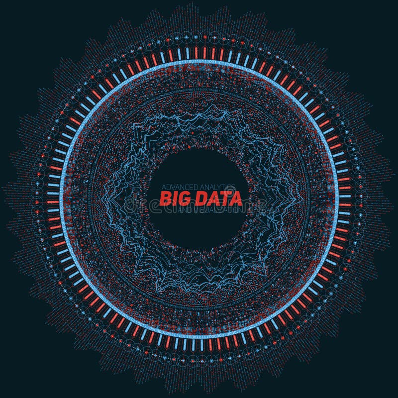 Big Data Circular Visualization Futuristic Infographic Information Aesthetic Design Visual