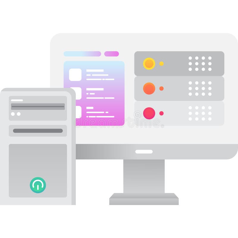 Big Data Cloud Computer Database Vector Icon Stock Vector ...