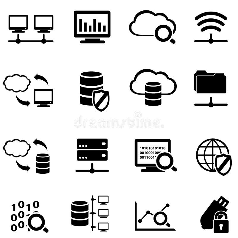 Big Data Icons Black Stock Illustrations – 1,942 Big Data Icons Black ...