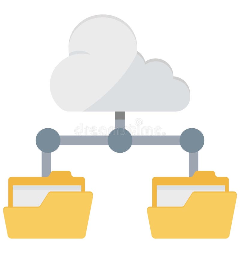 Big Data, Cloud Database Isolated Which Can Be Easily Edit or Modified Stock Vector ...