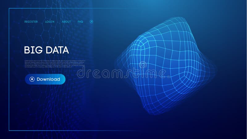 Big Data Cloud Technology Background. Blockchain Technology Service ...