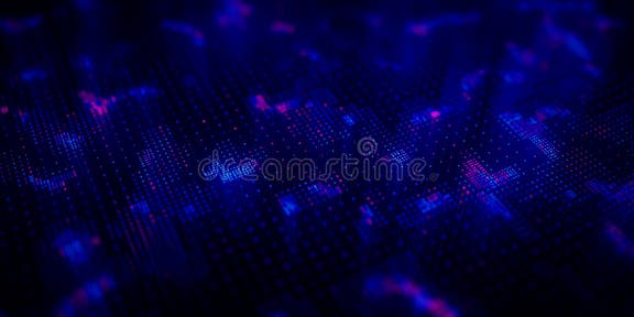 Big Data Clusters Complex Graph. Quantum Computing Patterns. Cyber ...