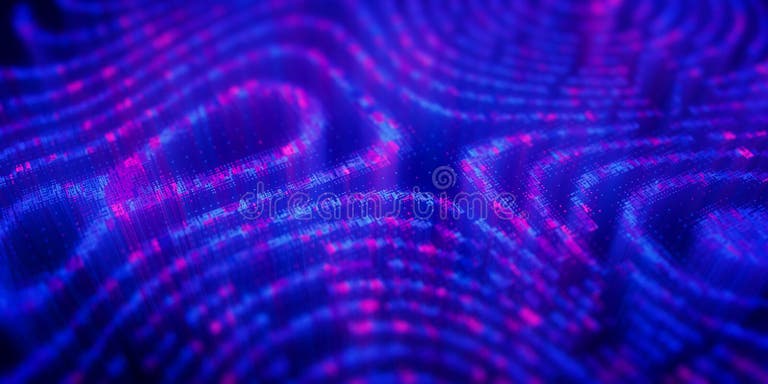 Big Data Clusters Complex Graph. Quantum Computing Patterns. Cyber ...