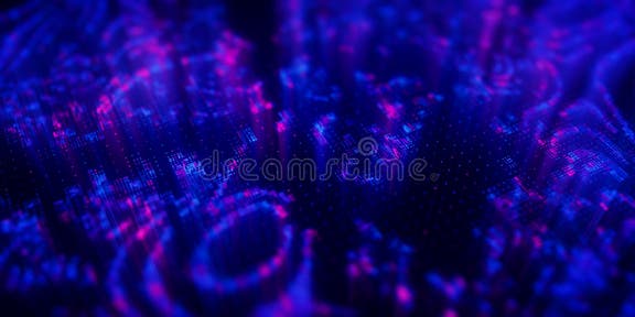 Big Data Clusters Complex Graph. Quantum Computing Patterns. Cyber ...