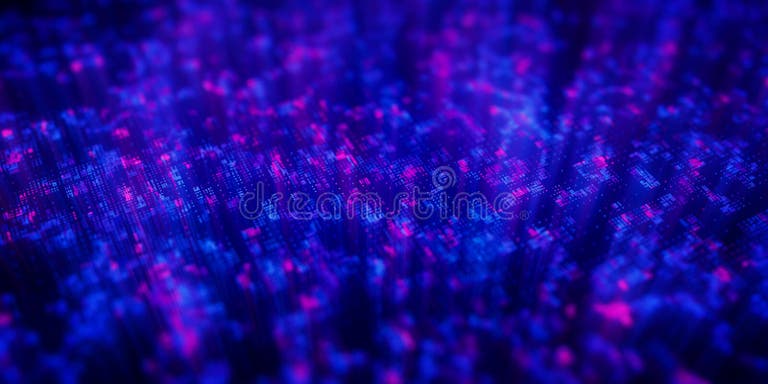 Big Data Clusters Complex Graph. Quantum Computing Patterns. Cyber ...