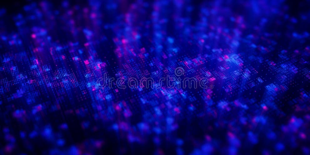 Big Data Clusters Complex Graph. Quantum Computing Patterns. Cyber Space of AI Technology Neural ...