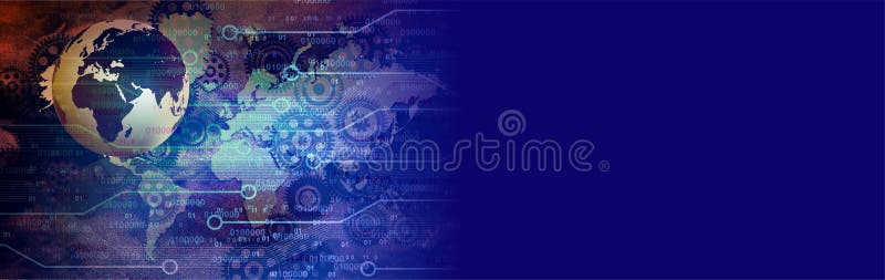 Big Data Cogs Circuit Global Background Flowing Number One And Zero Text In Binary Code Format