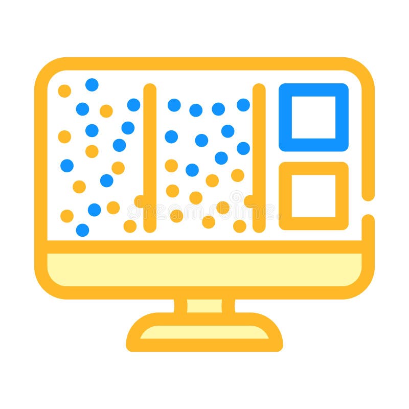 Big Data Color Icon Vector Illustration Stock Vector - Illustration of ...
