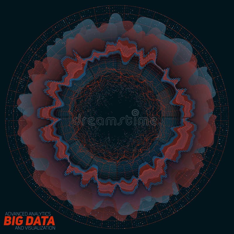 Big Data Colorful Visualization. Futuristic Infographic. Information ...