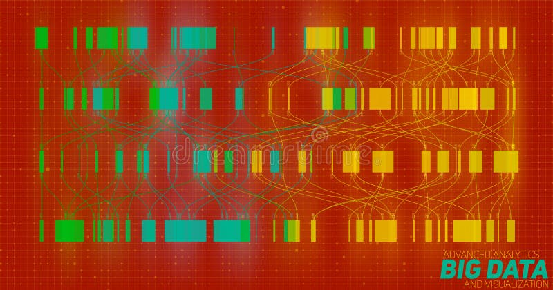 Big Data Colorful Visualization. Futuristic Infographic. Information ...