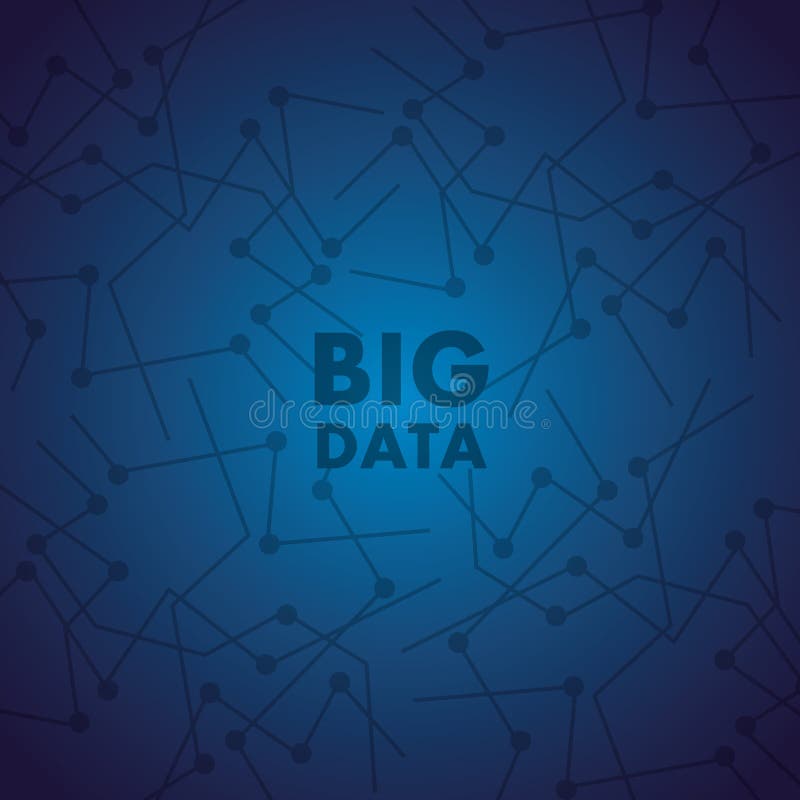 Big Data Complex Communication Technology Center Connected Stock Vector ...