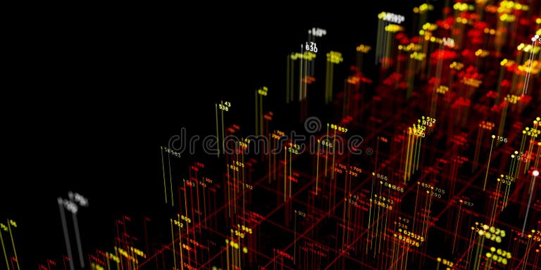 Big Data Complex Plane Graph. Quantum Computing Universe. Cyber Space ...