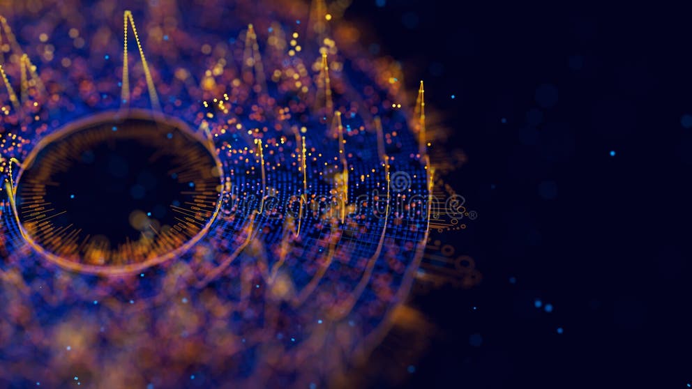 Big Data Complex Round Graph. Quantum Computing Universe. Cyber Space ...