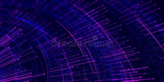 Big Data Complex Round Graph. Quantum Computing Universe. Cyber Space ...