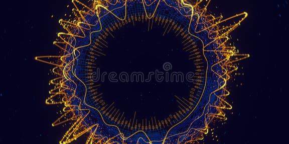 Big Data Complex Round Graph. Quantum Computing Universe. Cyber Space ...