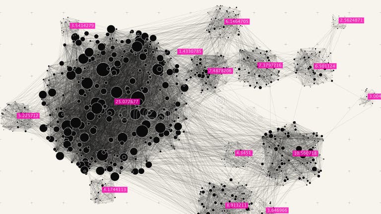 Big Data Complexity Visual Representation. Cluster Analysis Visualization. Advanced Analytics ...