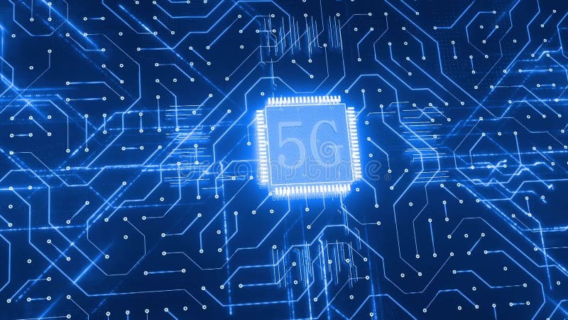 Computer CPU Chip Processor Background Stock Video - Video of binary ...