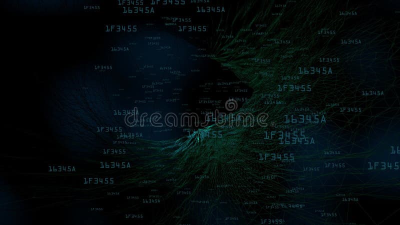 Big Data Computer Moving at Speed through Matrix Concept Stock Video ...