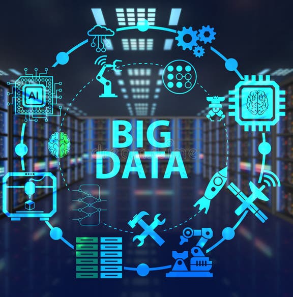 Big Data Computing Concept of Modern it Technology Stock Image - Image of datamining, cyber ...