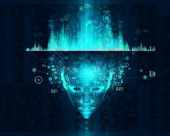 Big Data Concept. Abstract Artificial Intelligence Background. Machine ...