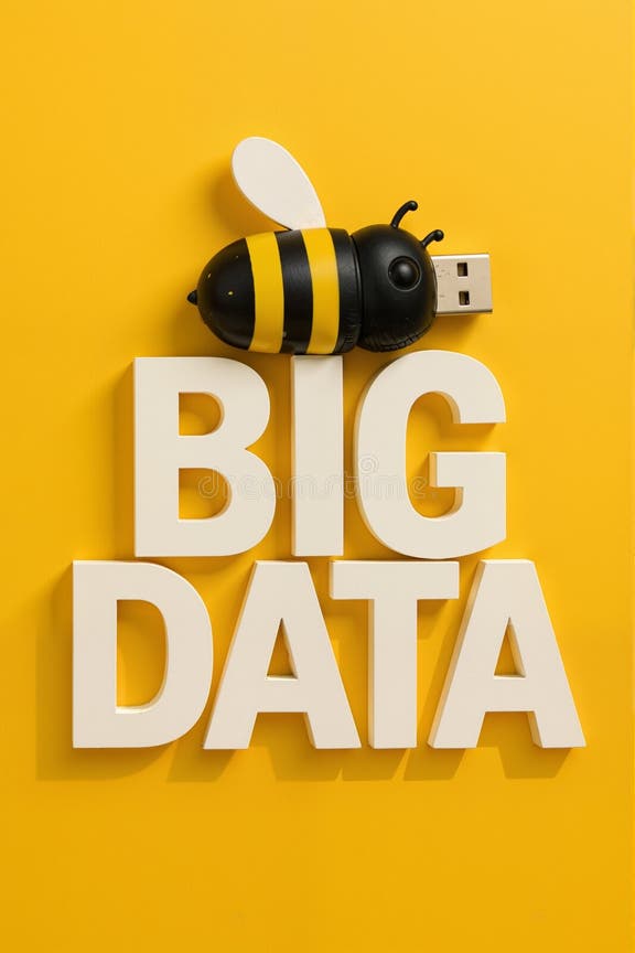 Big Data Concept with Bee USB Stock Image - Image of gadget, metaphor ...