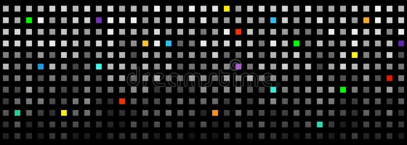 Big Data Concept with Colors Squares on Black Background Stock Vector ...