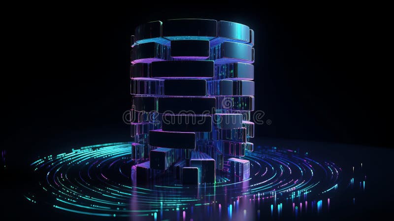 Big Data Concept Digital Data Flow Transferring Close Up Image ...