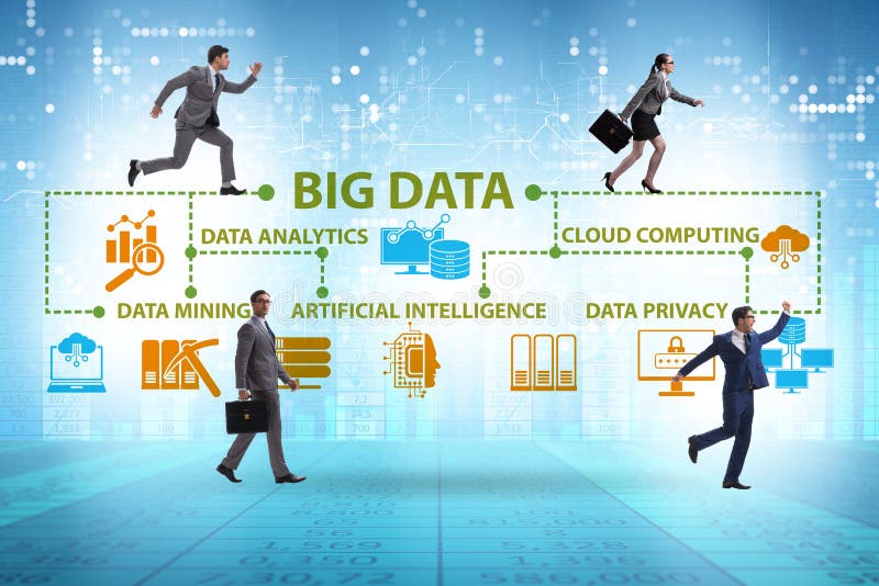Big Data Concept Illustraion in Modern Computing with Businessme Stock ...